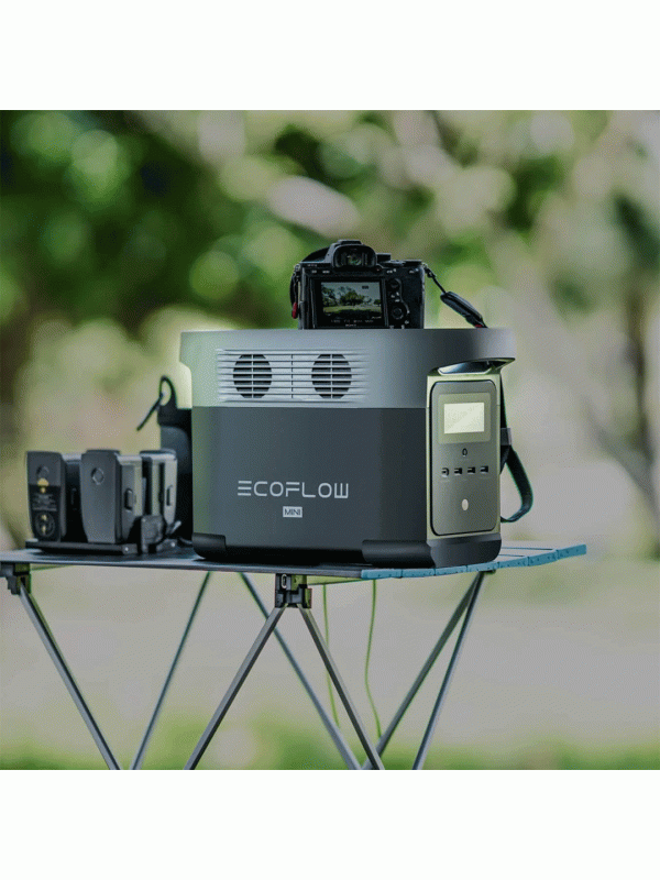 ECOFLOW Portable Power Station Delta Mini, 882Wh Solar Generator, with 2 x 1400W AC Outlets ...